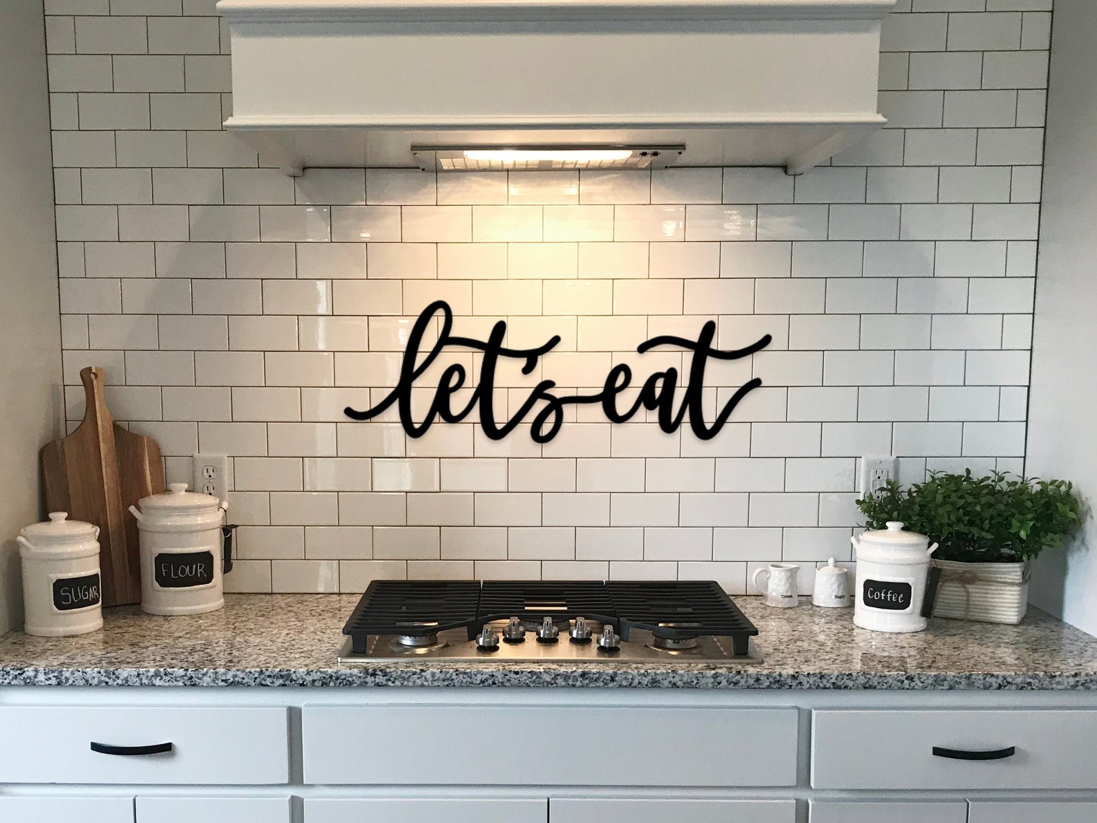 Let's Eat Metal Sign Let's Eat Words Eat Sign - Etsy