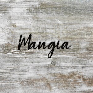 Mangia Metal Sign, Italian Kitchen Sign, Kitchen Sign, Eat Metal Sign ...