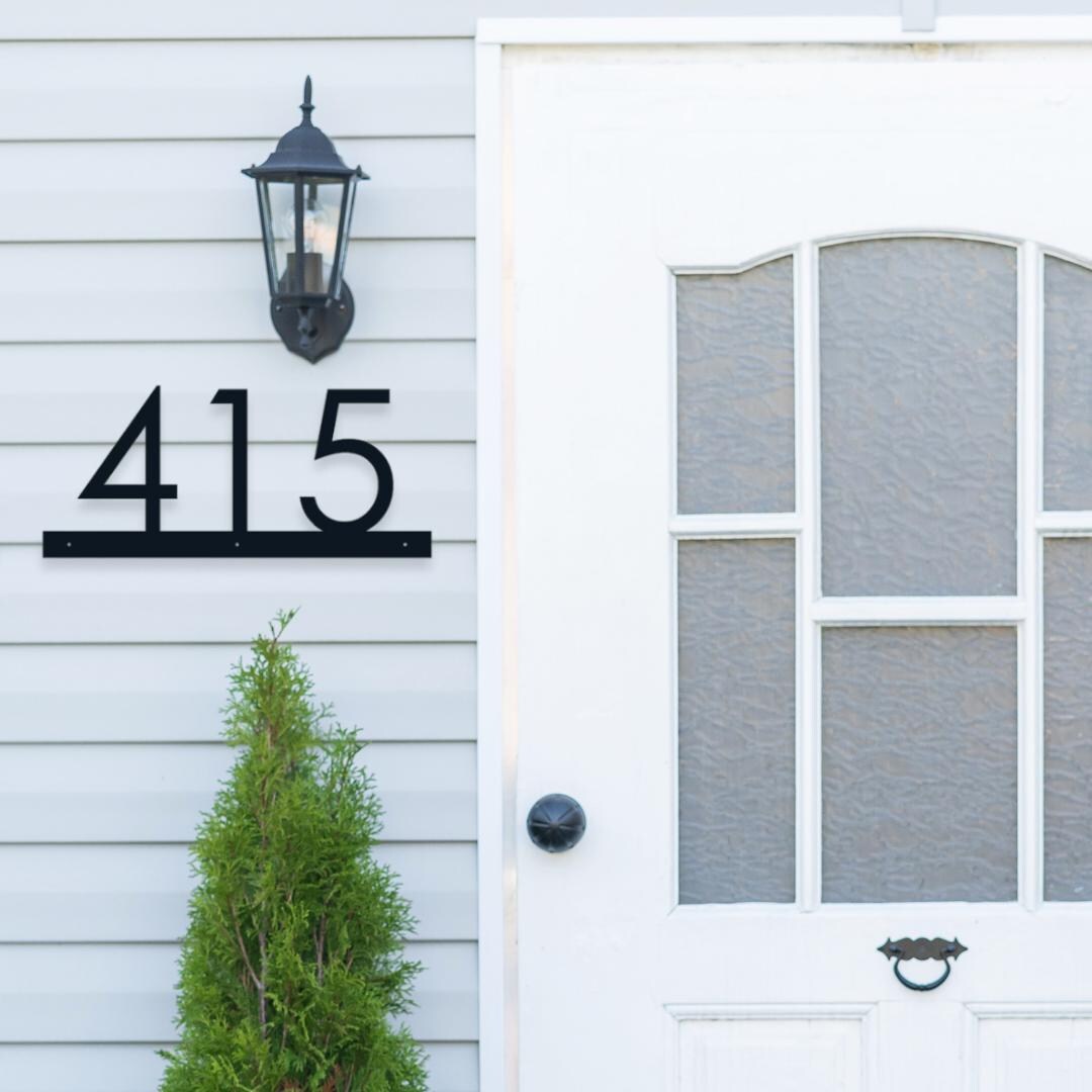 Metal House Address Sign Numbers, Address Plaque House, Address Wall ...