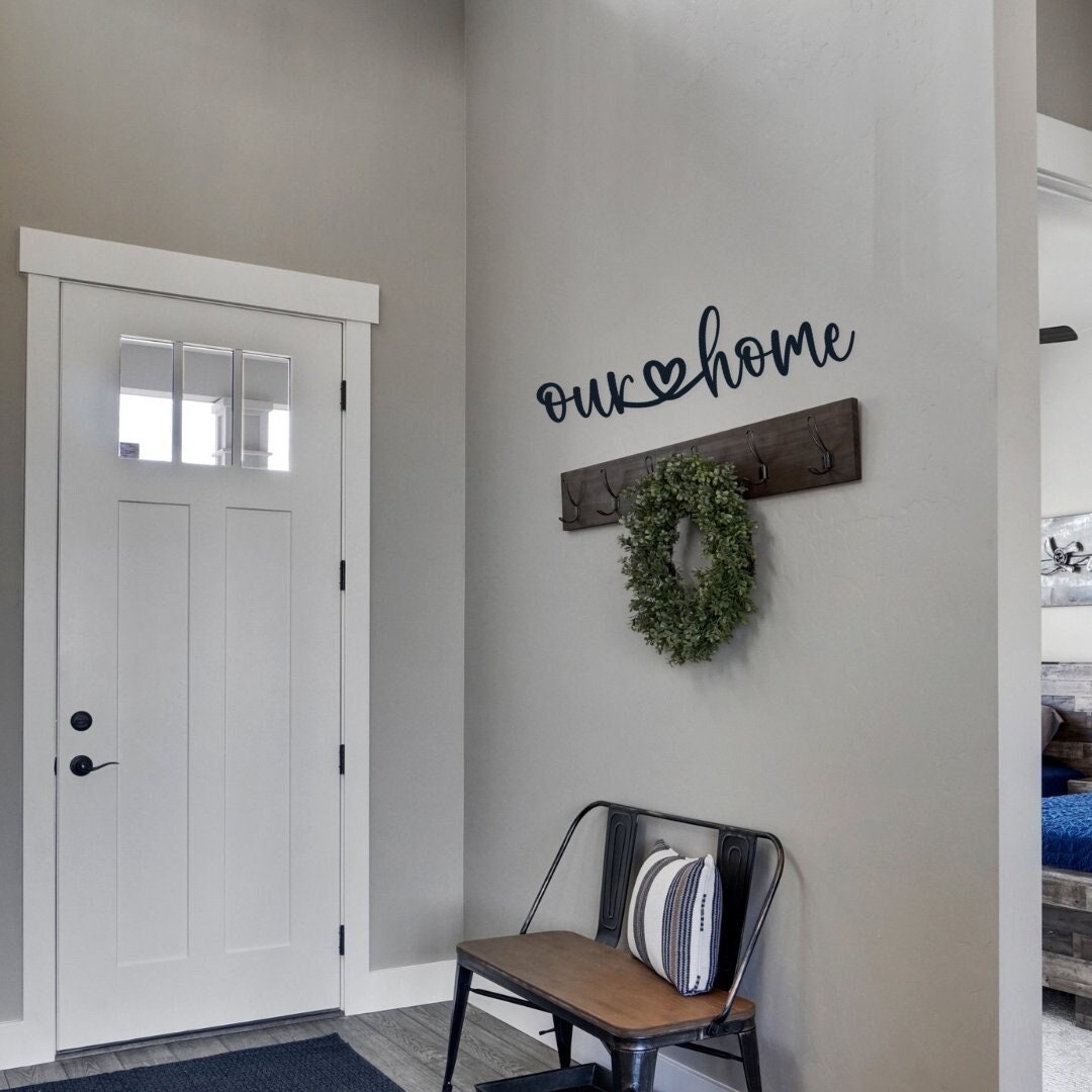 Our Home Metal Sign, Home Sign, Metal Words, Metal Sign, New Home Sign ...