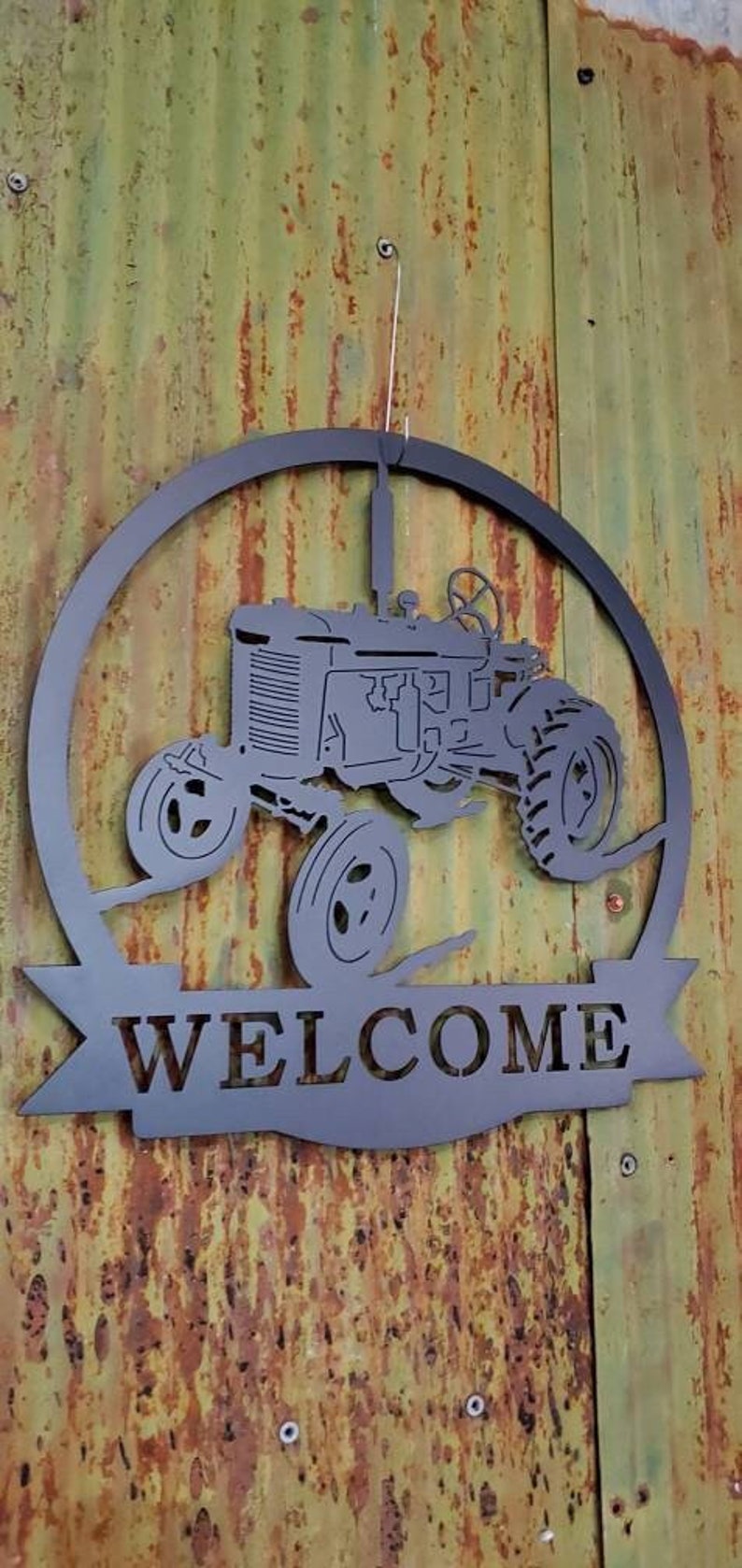 Personalized Metal Sign, Metal Tractor Sign, Tractor Sign, Custom Farm ...