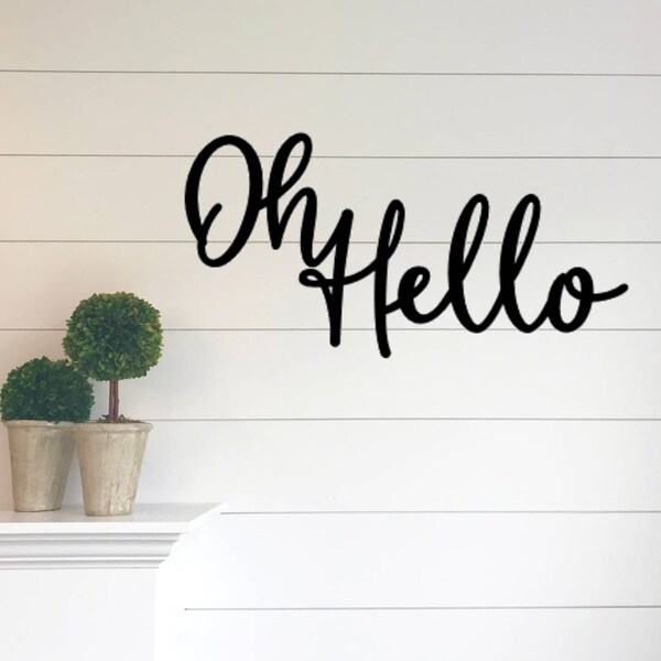 Oh Hello Sign - Etsy