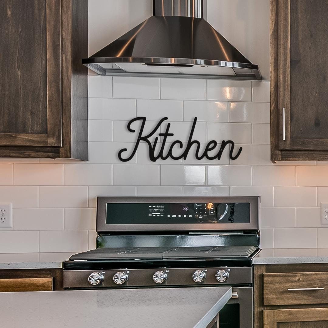 Kitchen Metal Sign, Kitchen Decor, Kitchen Wall Art, Kitchen Words ...