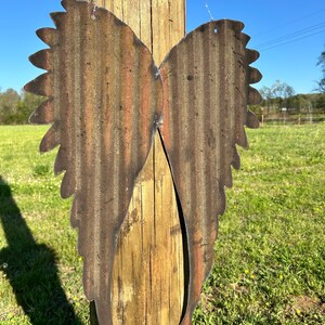 Angel Wings Corrugated Tin, Metal Angel Wings, Corrugated Metal Signs ...