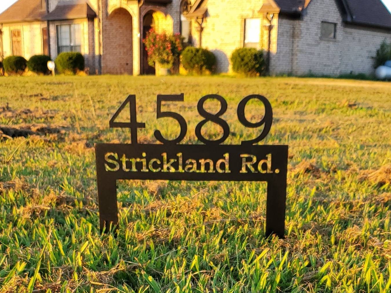 Metal Address Lawn Sign - Etsy
