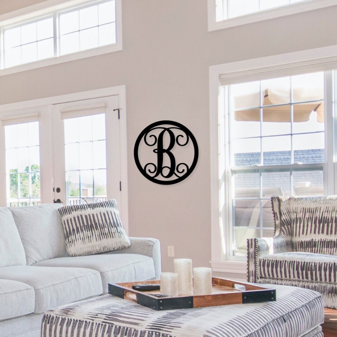Monogram Metal Sign, Monogram Wall Decor, Custom Metal Sign, Metal Sign ...