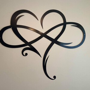 Heart Infinity Metal Wall Decor, Metal Infinity, Love Infinity Sign ...