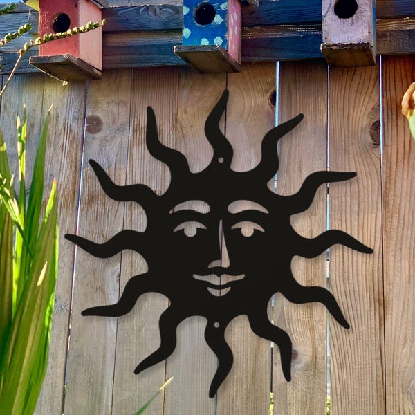 Metal Sun Wall Art - Etsy