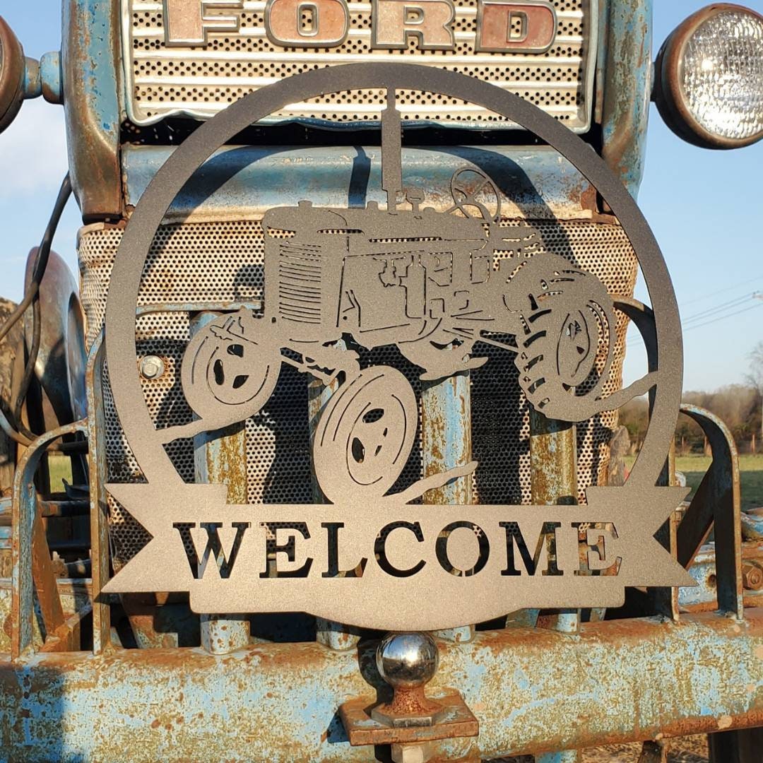 Personalized Metal Sign Metal Tractor Sign Tractor Sign - Etsy