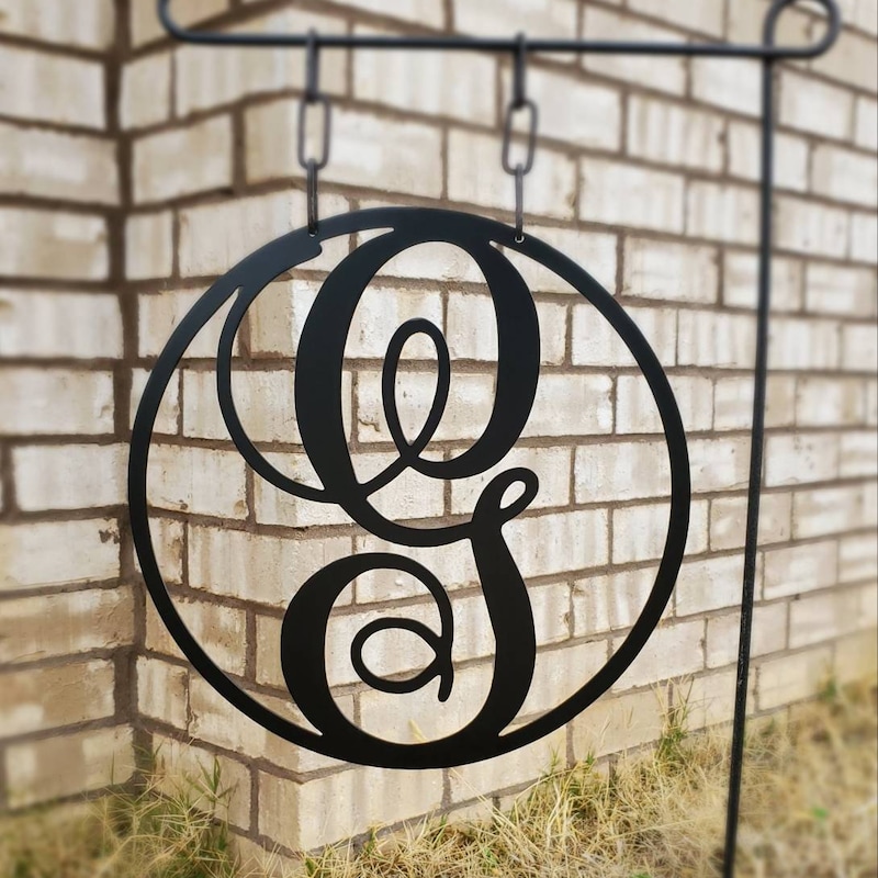 Monogram Garden Flag - Etsy