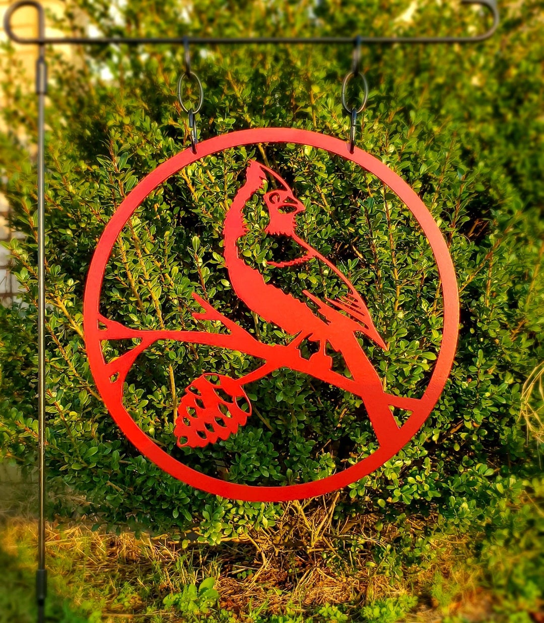 Cardinal Metal Garden Flag, Cardinal Garden Flag, Metal Garden Flag ...