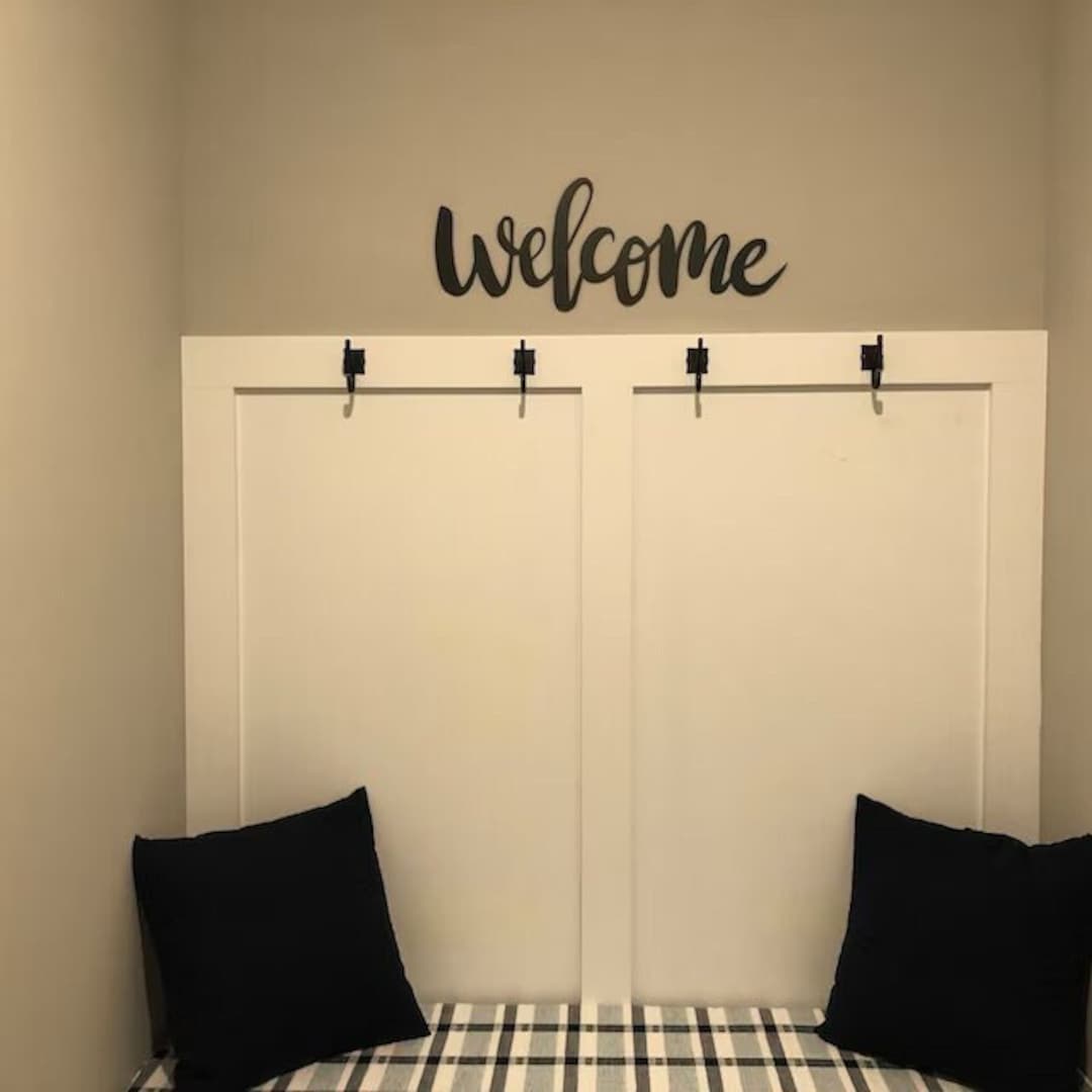 Welcome Metal Sign, Welcome Sign, Entryway Sign, Metal Welcome Sign ...