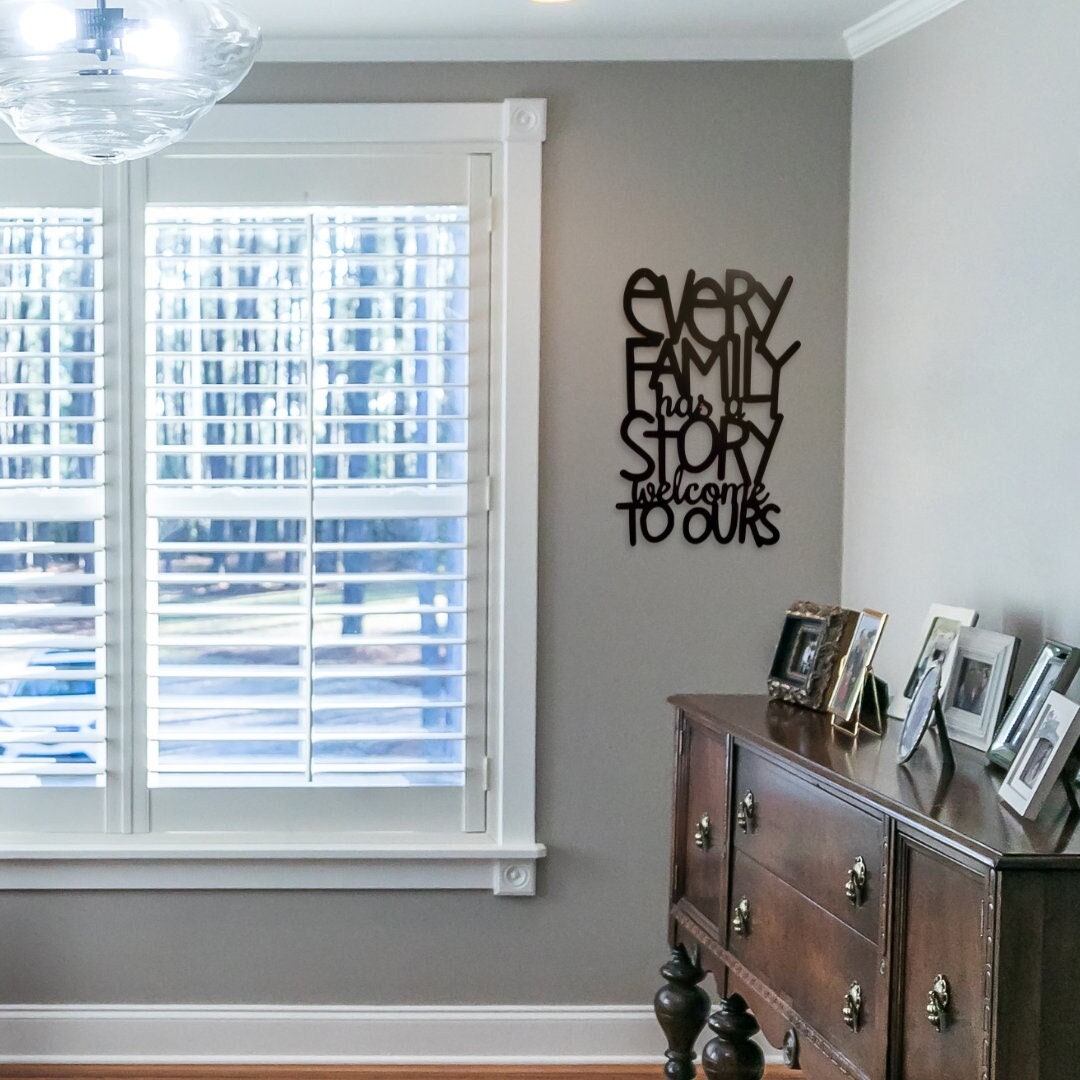 Family Metal Sign, Family Sign, Welcome Sign, Metal Welcome Sign, Metal ...