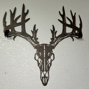 Personalized Bow Hanger, Custom Metal Bow Holder, Deer Skull Bow Rack ...