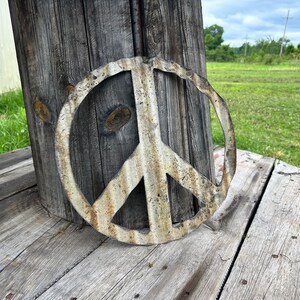 Peace Sign Corrugated Tin, Metal Peace Sign, Corrugated Metal Signs ...