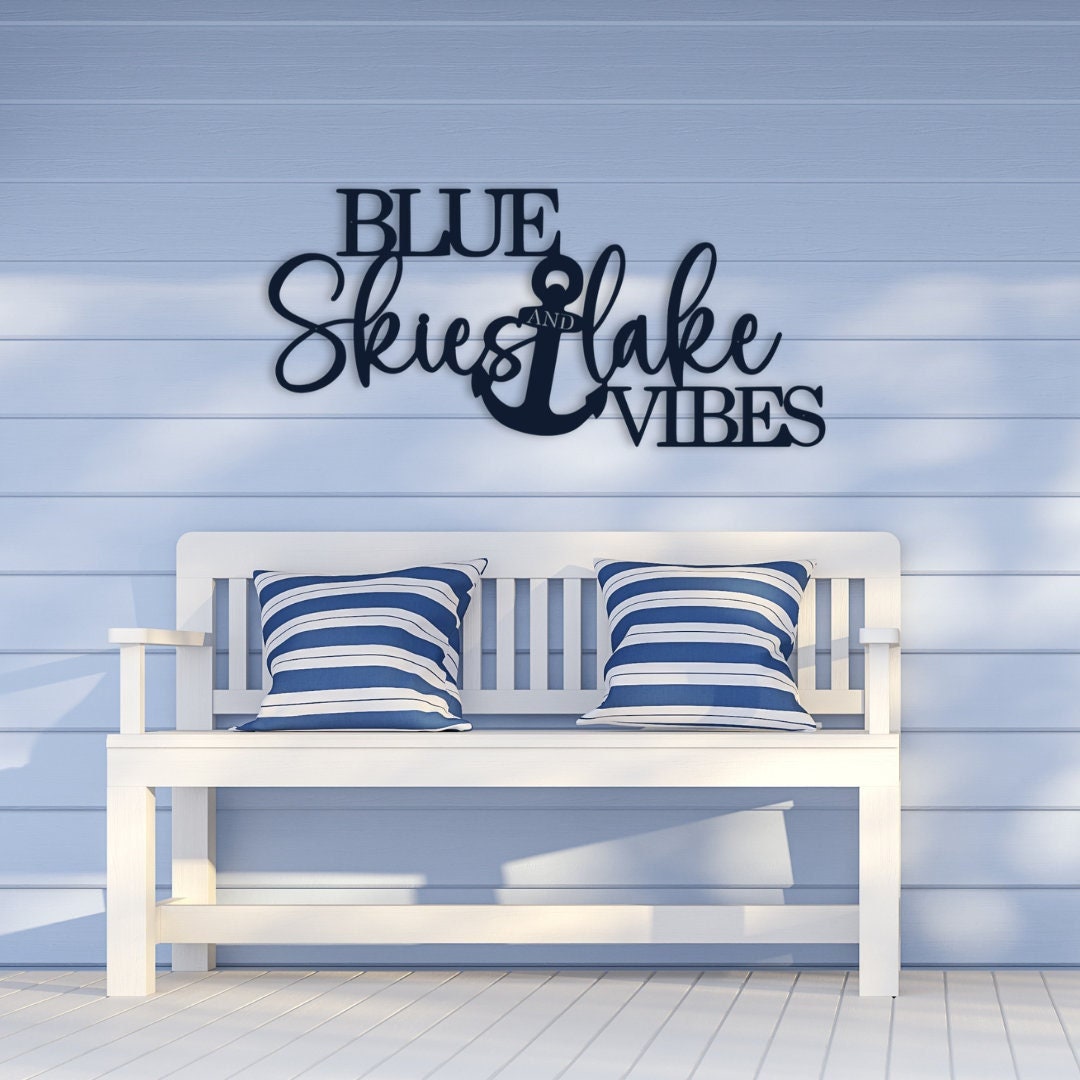 Lake Metal Sign, Lake House Sign, Lake House Decor, Lake Sign, Metal ...