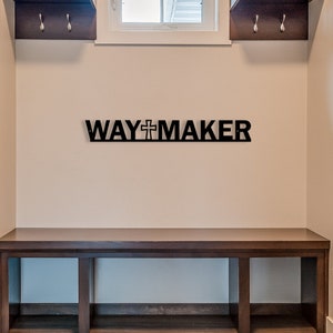 Waymaker Door Topper, Faith Metal Sign Christian Gift, Christian Sign ...