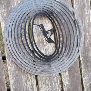 Hummingbird Wind Spinner, Metal Wind Spinner, Hummingbird Sign, Wind ...