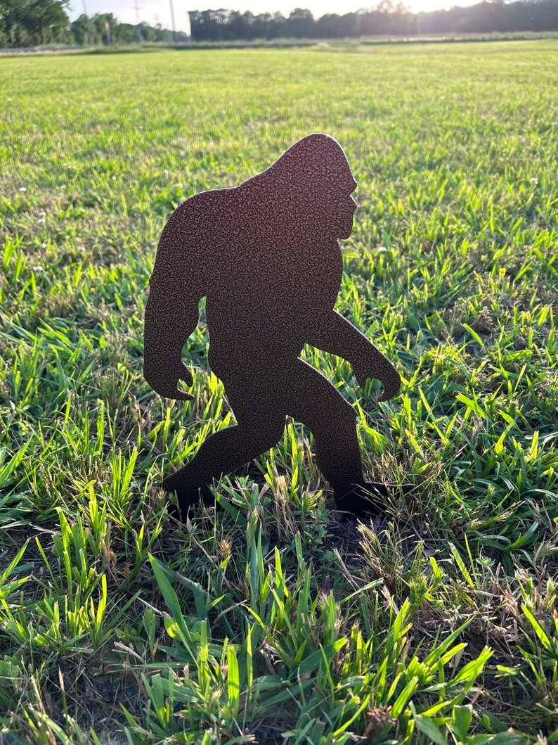 Bigfoot Metal Yard Stake, Sasquatch, Metal Sasquatch, Metal Sign, Metal ...