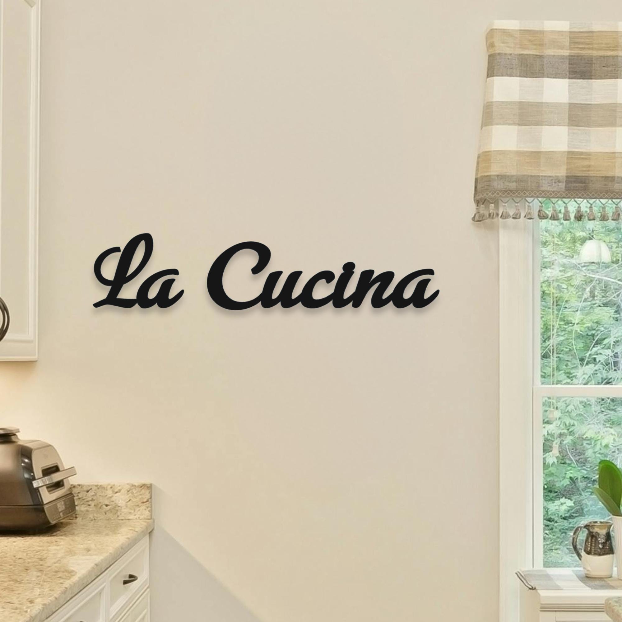 La Cucina Metal Sign, Kitchen Decor, Italian Kitchen Art, Kitchen Wall ...