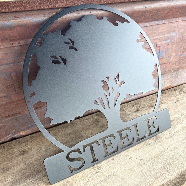 Oak Tree Sign - Etsy