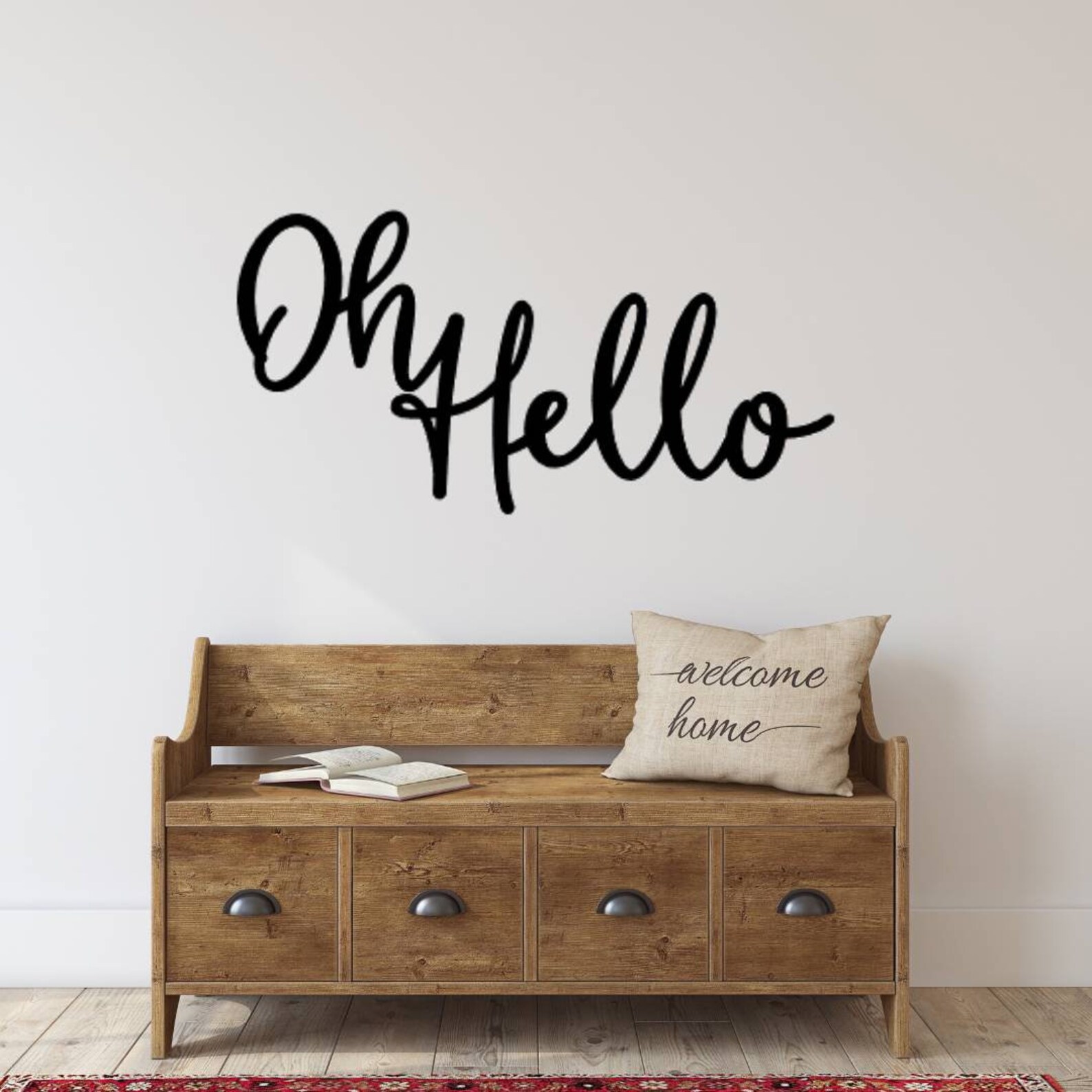 Oh Hello Metal Sign Hello Metal Sign Hello Words Metal - Etsy