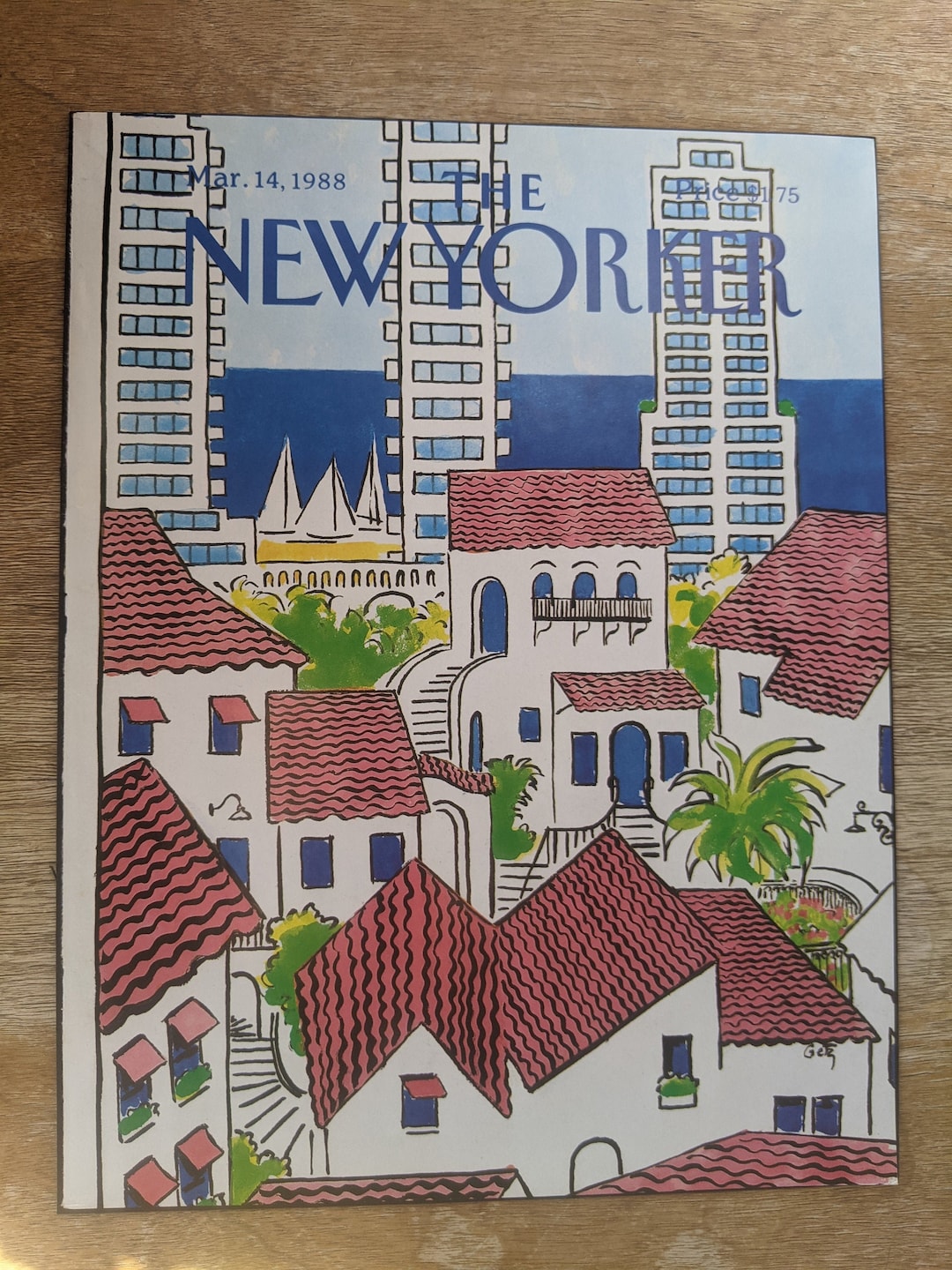 March 14 1988 the New Yorker Magazine Cover Illustrated by - Etsy