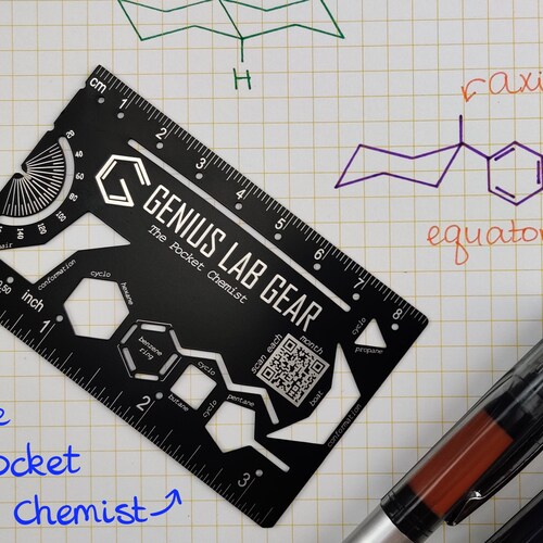 Organic Chemistry Stencil Molecule Drawing Template the | Etsy