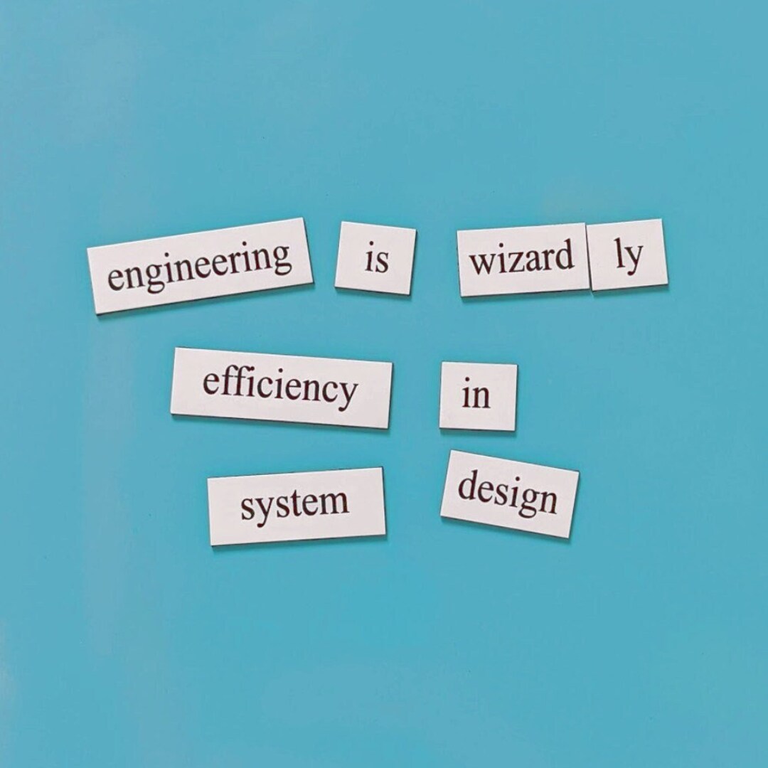 Engineering Word Magnets | Laboratory Refrigerator Magnets | Engineer ...