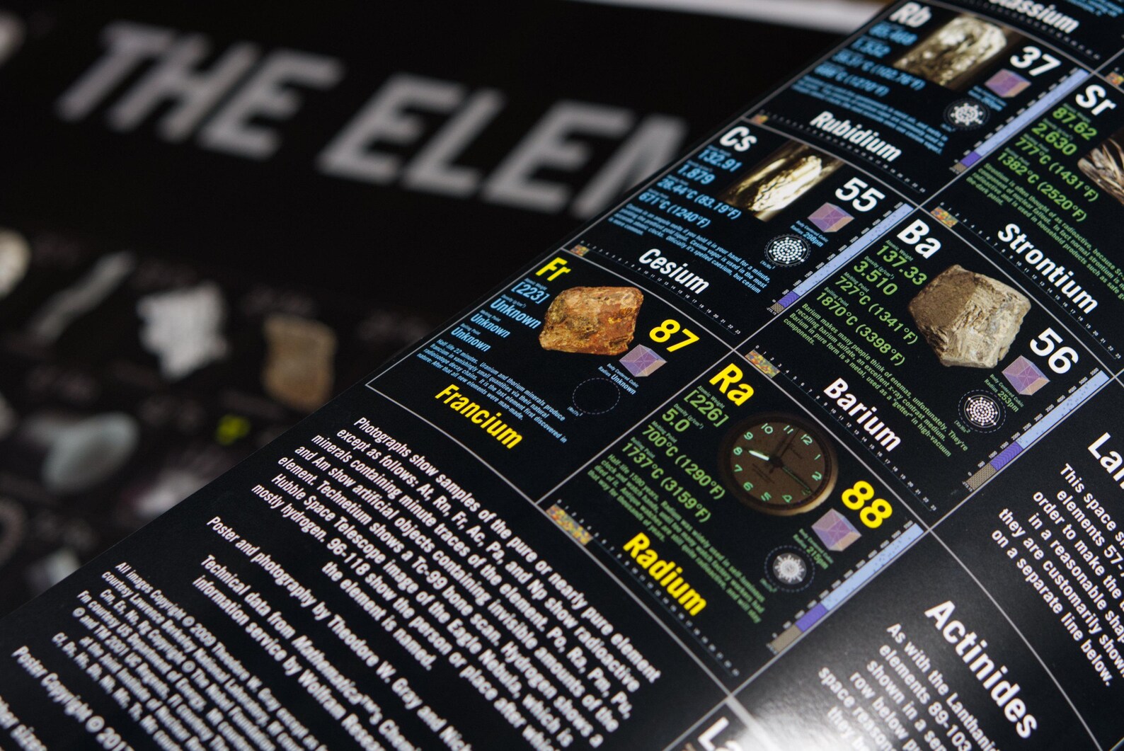 Large Periodic Table of Elements Photo Poster (53x27 In.) by Theodore ...