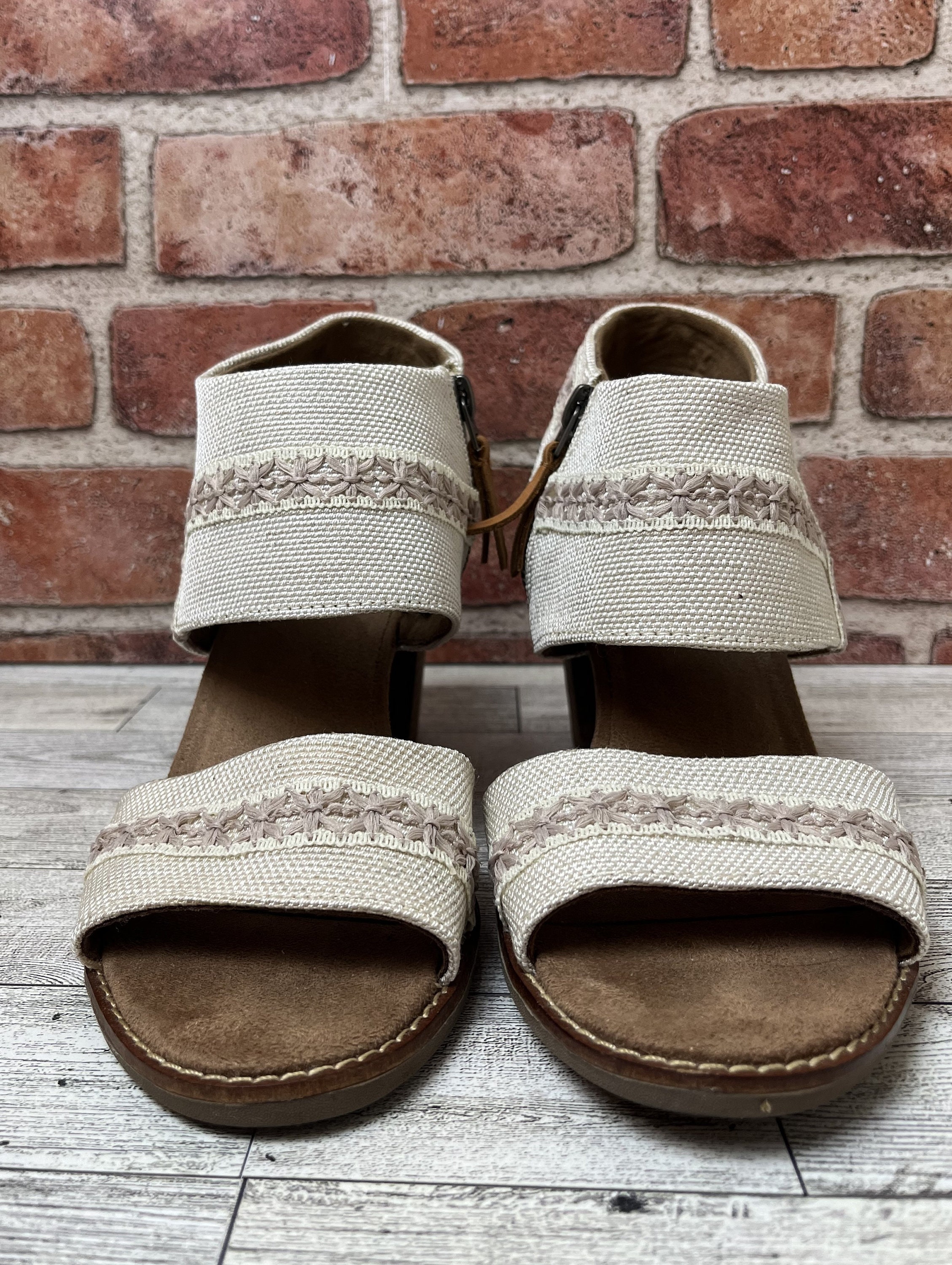 Custom Embellished Tan Canvas Heels - Etsy