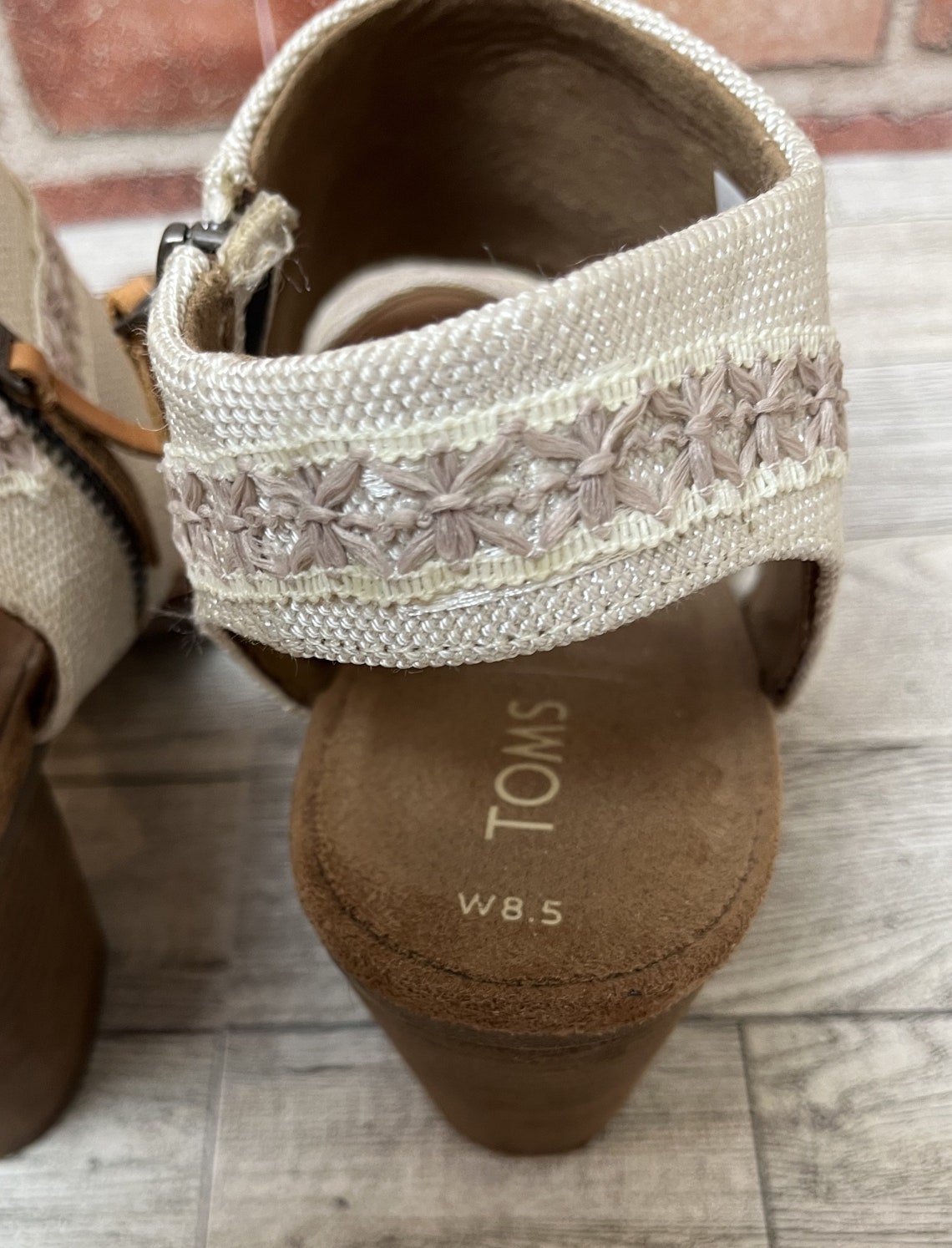 Custom Embellished Tan Canvas Heels - Etsy