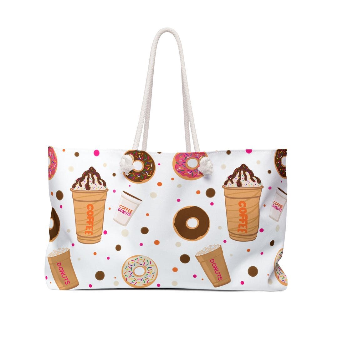 Dunkin Donuts Weekender Bag: Coffee Lover's Travel Tote (24" X13") - Etsy