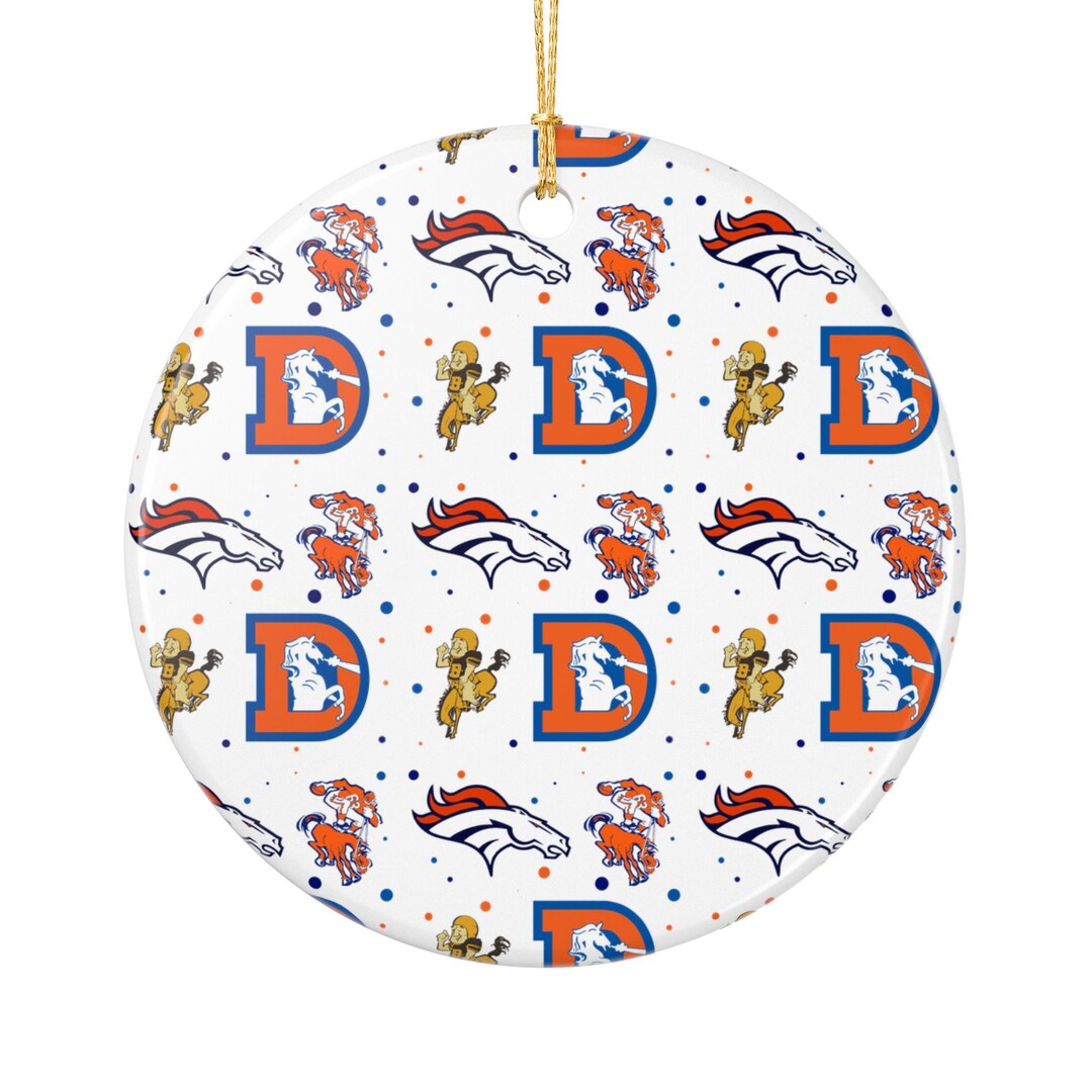 Ceramic Ornaments, Denver Broncos Logos Design, Holiday Christmas Decor ...
