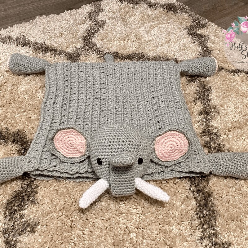 Crochet Baby Blanket Elephant - Etsy