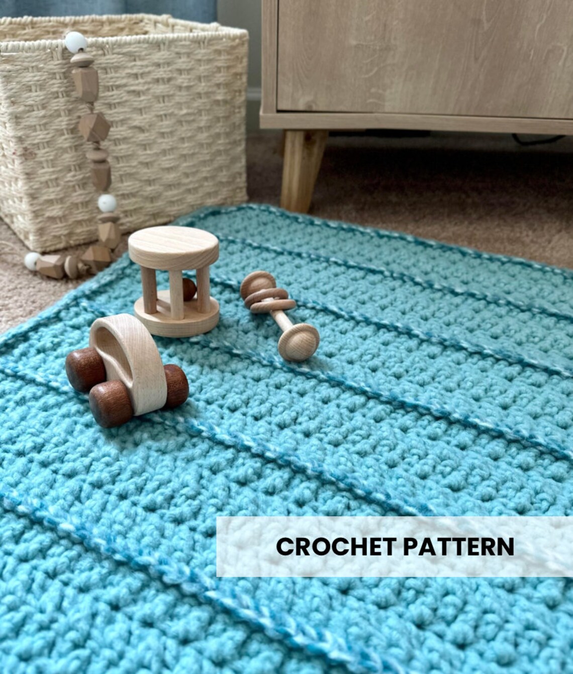 Crochet Pattern | Milestones Playmat Blanket | Crochet Blanket Pattern ...