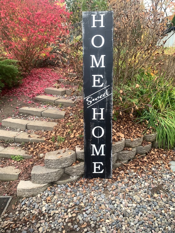 Home Sweet Home Outdoor Sign Large Door sign Welcome | Etsy