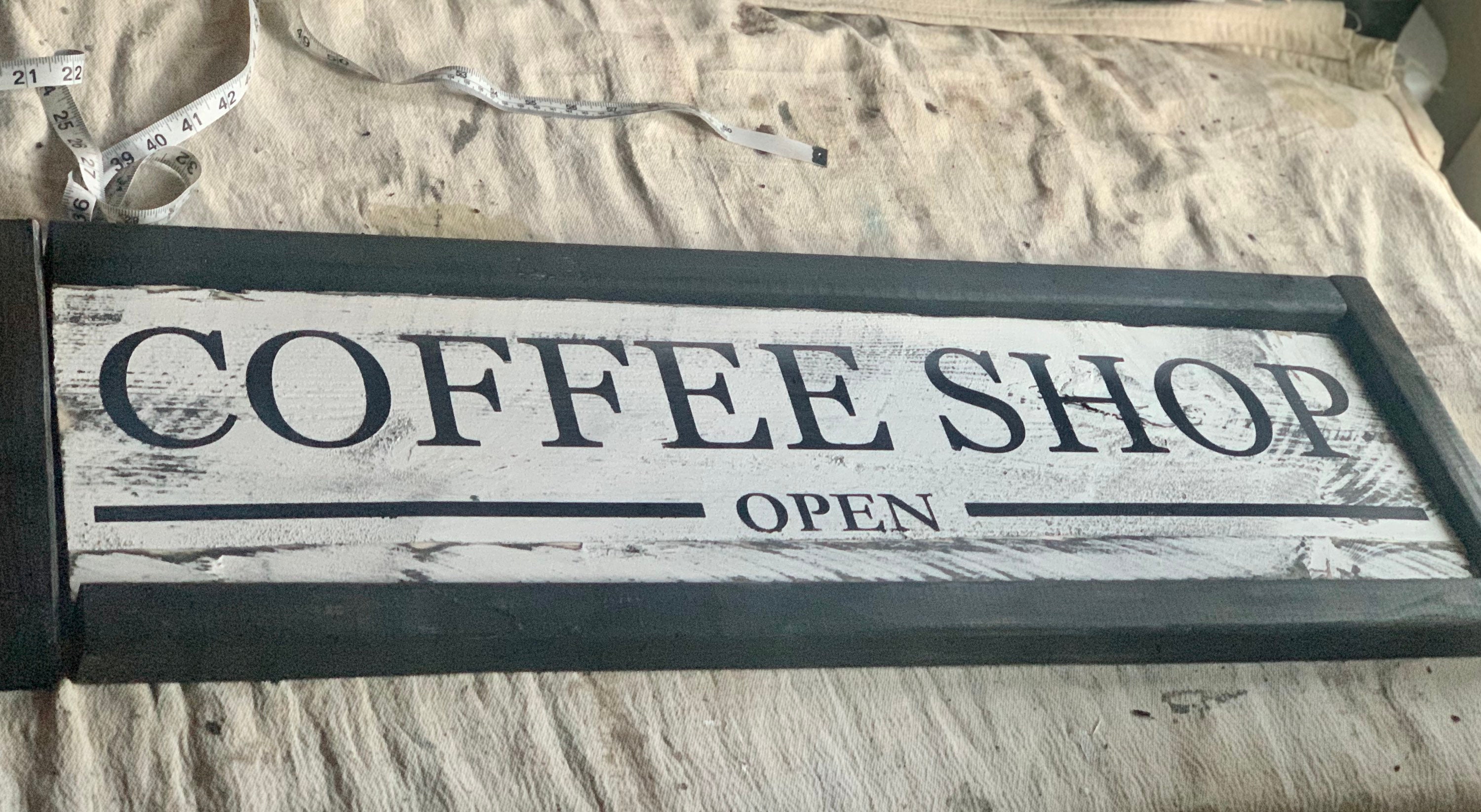 Coffee Shop Decor Rustic Kitchen Sign Hanging Kitchen Decor - Etsy