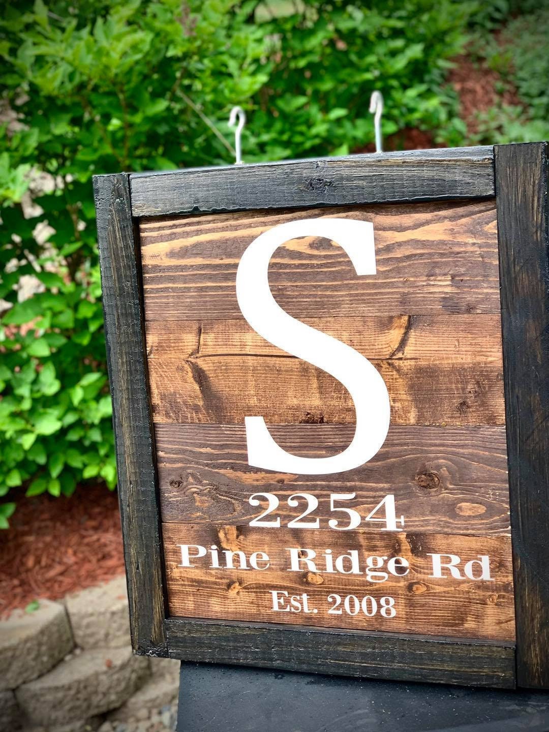 Hanging Yard Sign Handmade yard sign Rustic Handmade Yard | Etsy