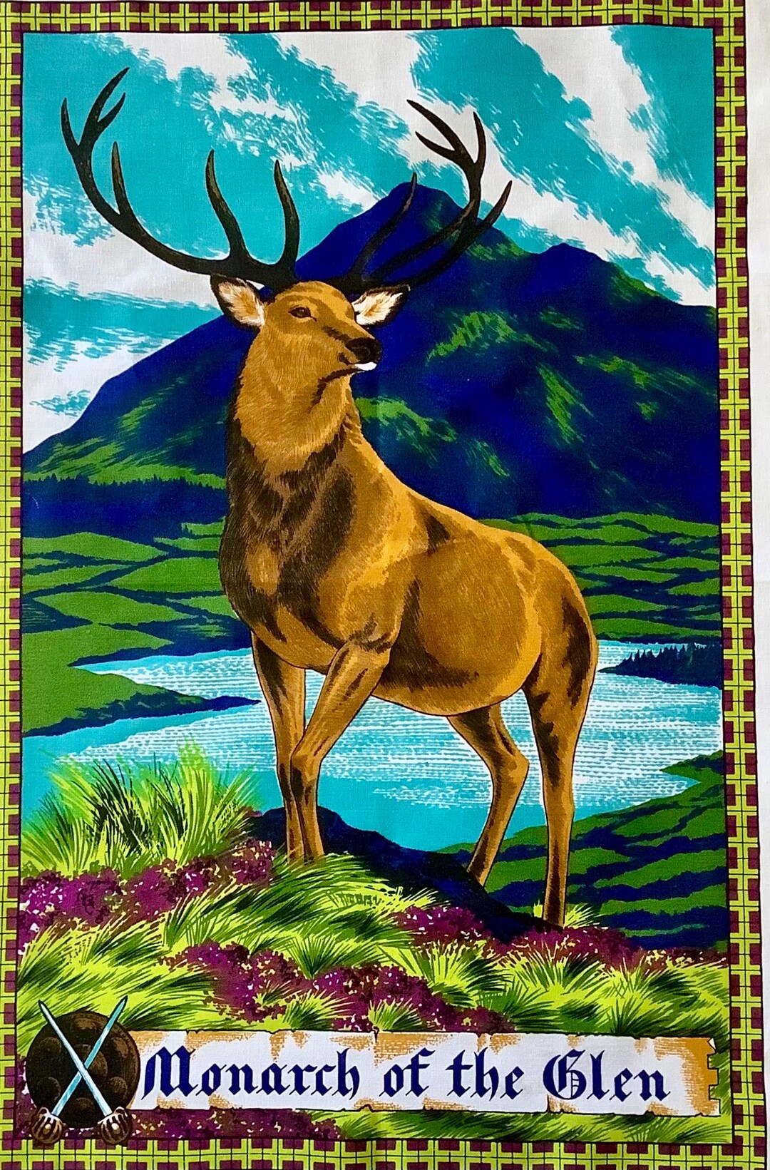 Vintage Tea Towel - Monarch of the Glen - Etsy