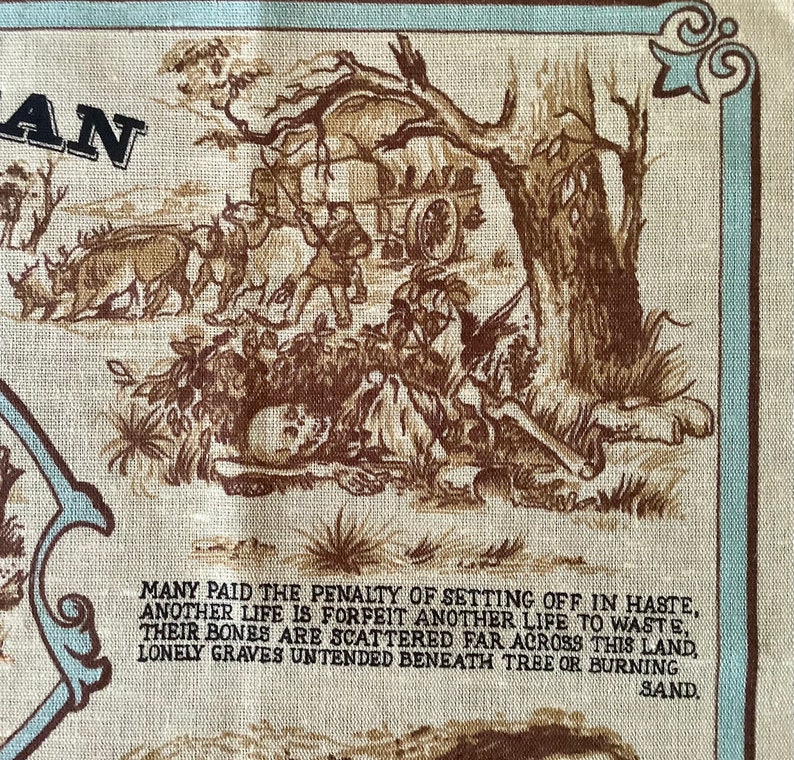 Early Australian Miners, Vintage Tea Towel - Etsy