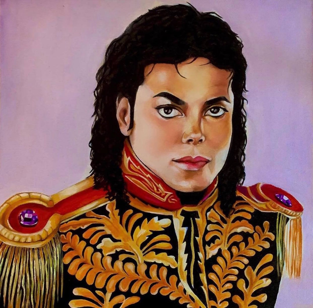 Michael Jackson Original Oil Painting 12 X 12 - Etsy