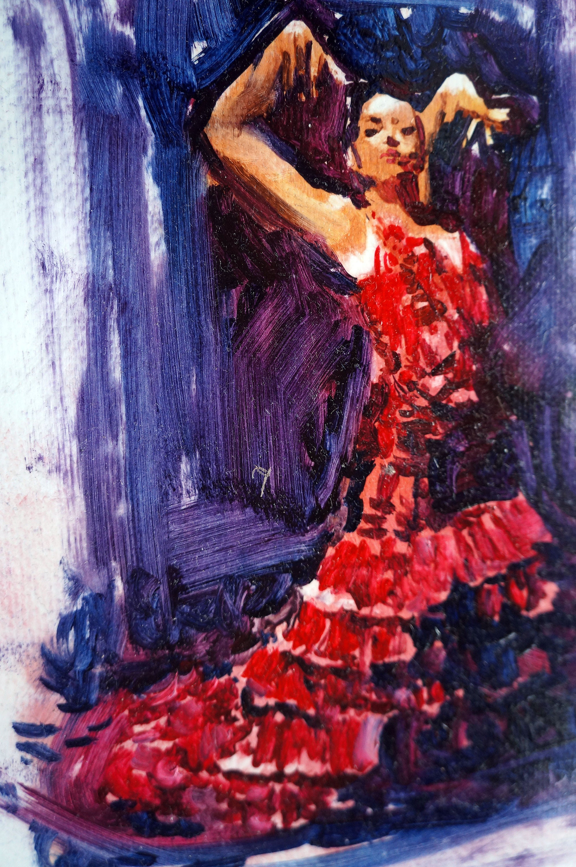 Flamenco Dancer Painting Original Art Commission Oil on Canvas | Etsy