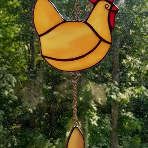 Chicken & Egg Suncatcher - Etsy