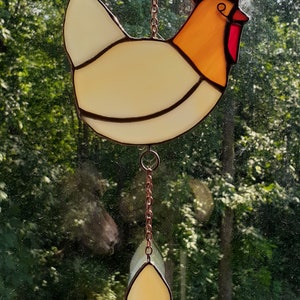 Chicken & Egg Suncatcher - Etsy