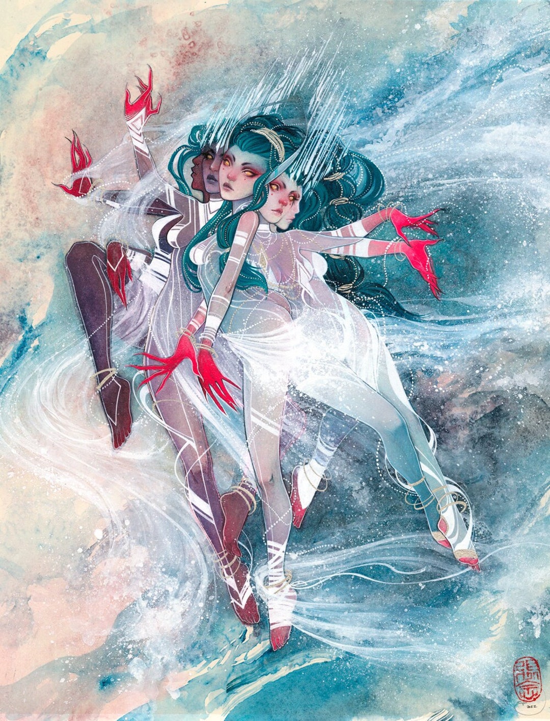 Diamond Dust [shiva, Final Fantasy] || Open Edition Giclee - Etsy