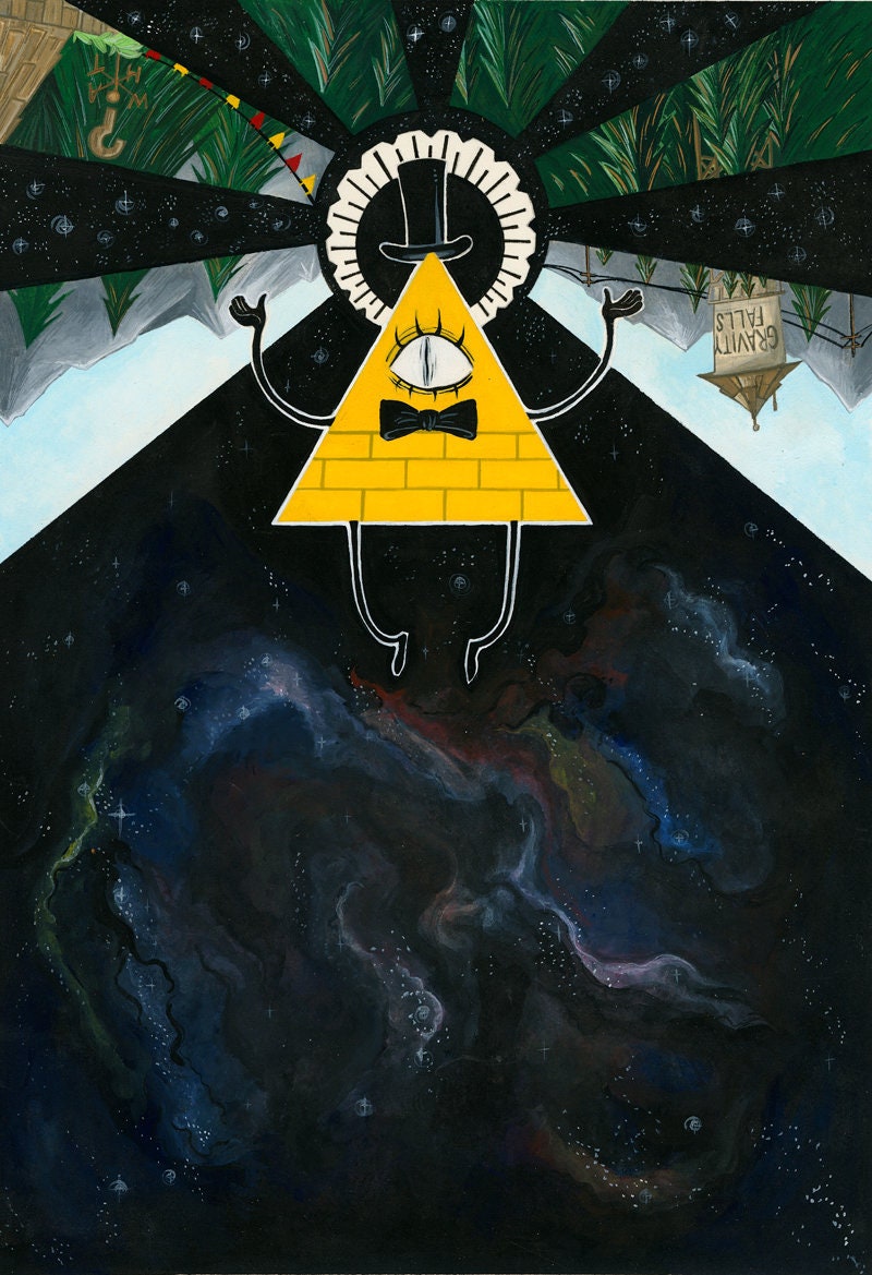 Buy Gold! (bill Cypher, Gravity Falls) || Open Edition Giclee - Etsy
