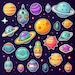 Ai-generated Space Pngs - Bright Cartoon Astronauts, Planets, Stars for ...