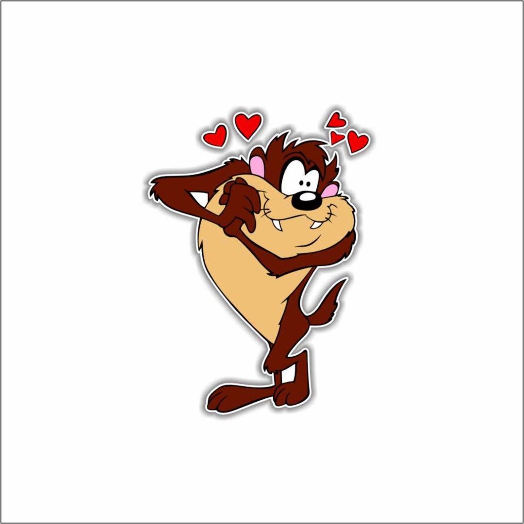 Taz Love Precision Cut Decal / Sticker - Etsy