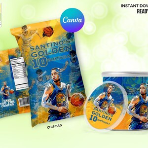 Basketball Party Bundle Editable Labels, Basketball Large Bundle 11 ...